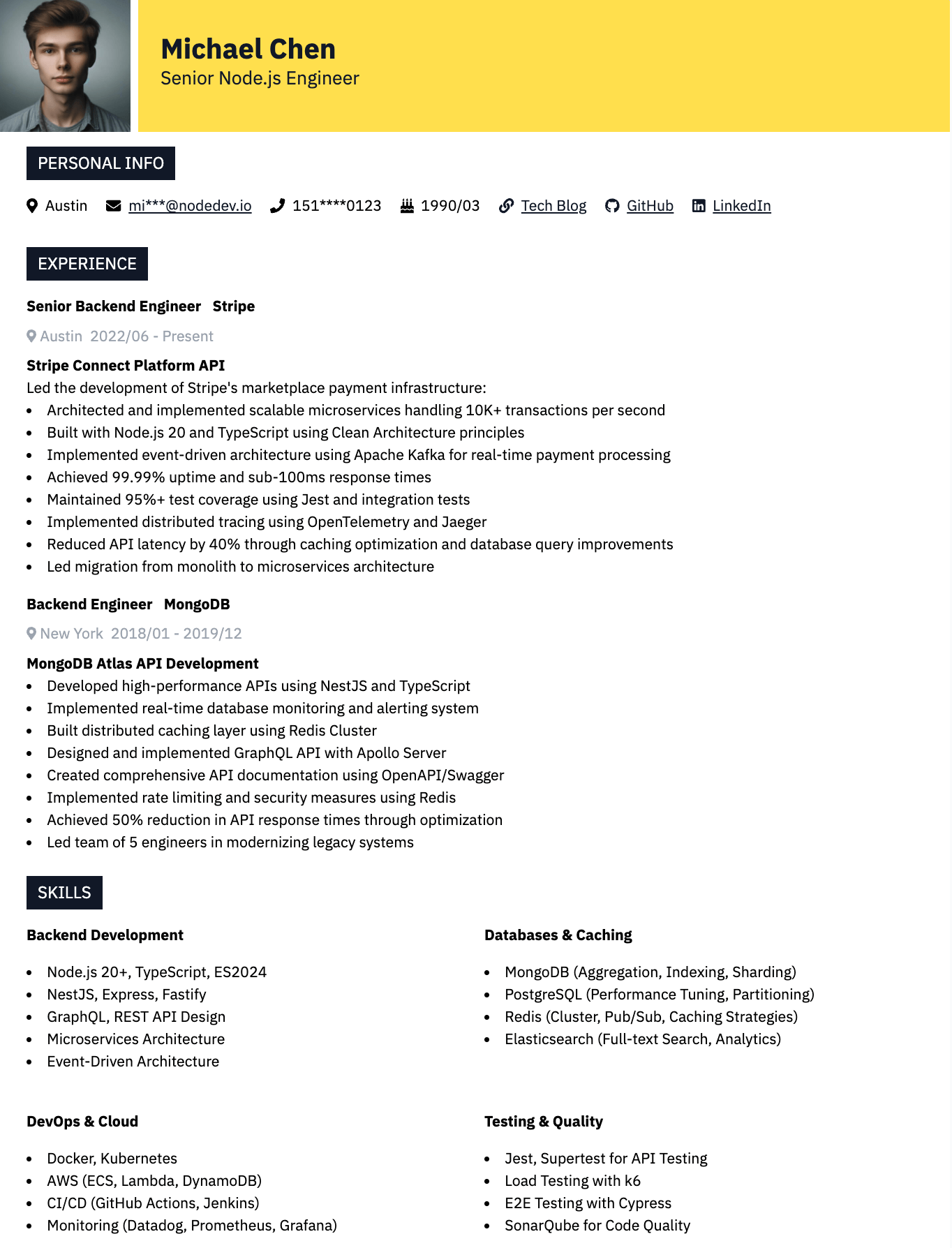 TailwindResume: Create a Golden Resume for Internet Professionals in 5 ...